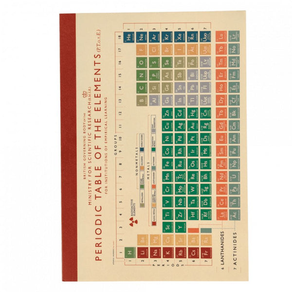Periodic Table A5 Notebook - Diabetes UK Shop