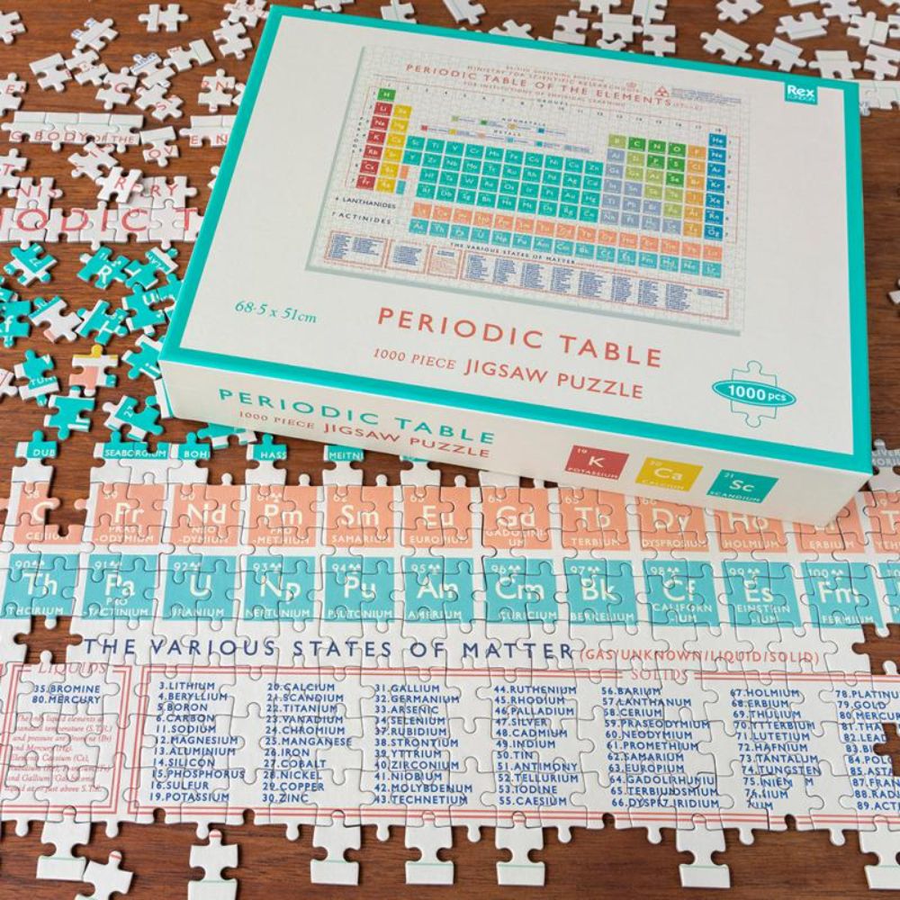 Periodic Table 1000 Piece Jigsaw - Diabetes UK Shop