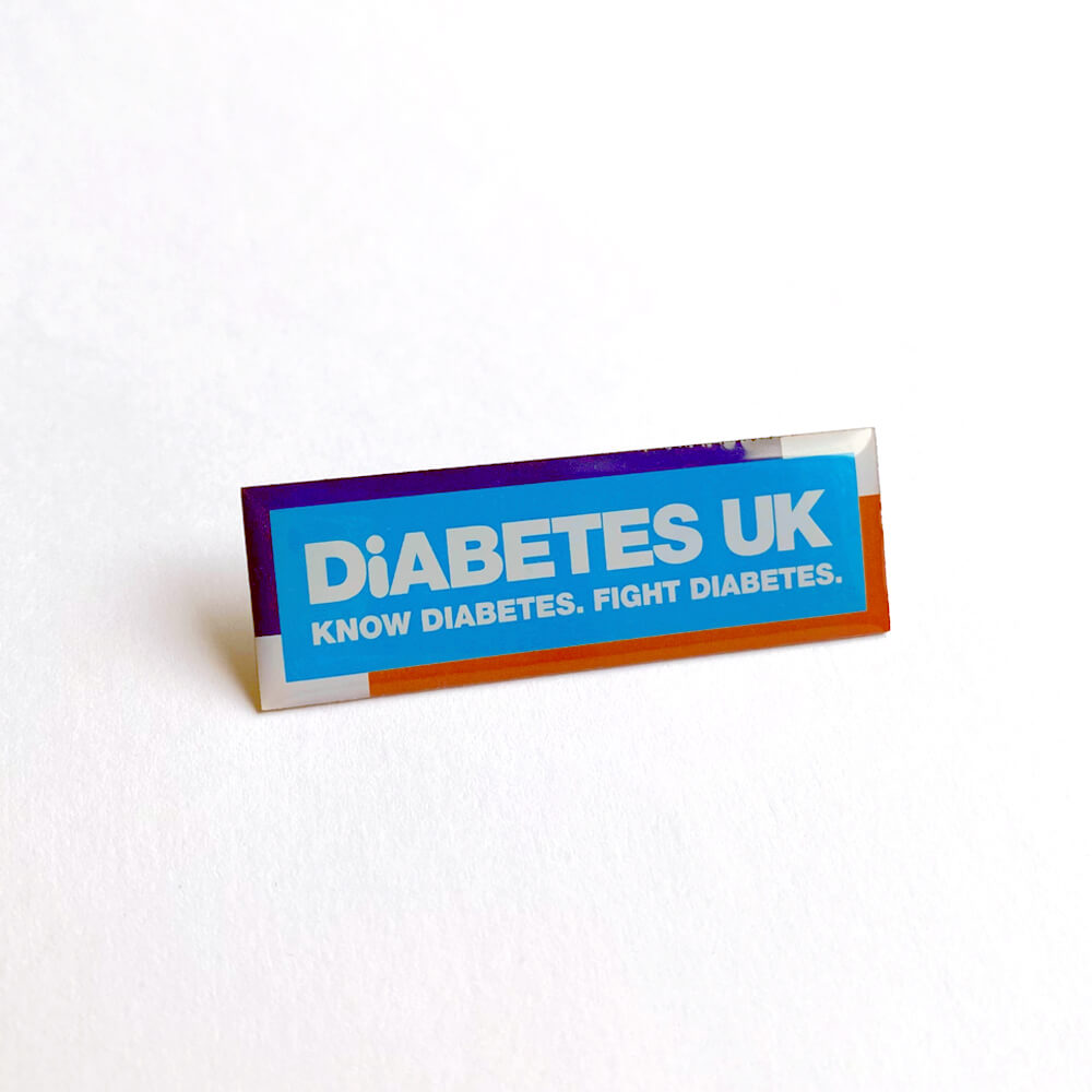 Light Blue Diabetes UK Lapel Badge - Diabetes UK Shop
