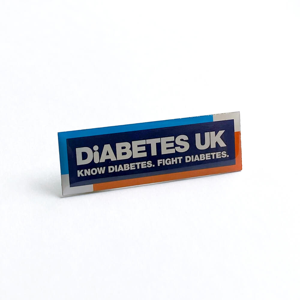 Dark Blue Diabetes UK Lapel Badge - Diabetes UK Shop