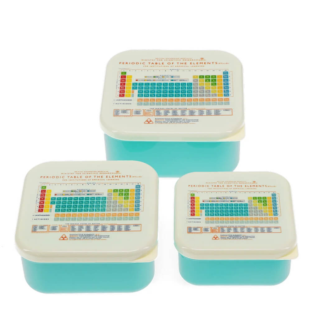 Snack Boxes (set of 3) - Periodic Table - Diabetes UK Shop