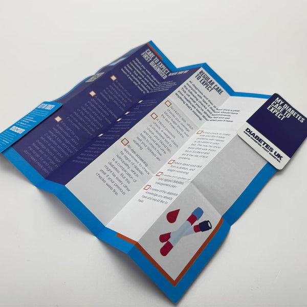 Care to expect card Z fold leaflet-Type 2 | Free diabetes information ...