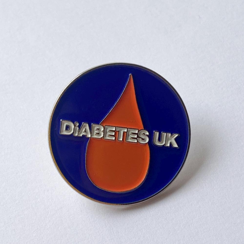 Droplet Diabetes UK Round Badge - Diabetes UK Shop