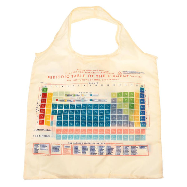 Periodic Table Foldaway Shopping Bag - Diabetes UK Shop