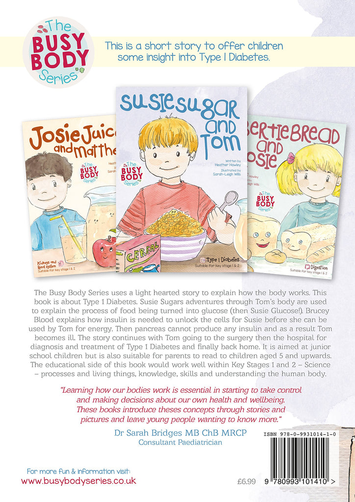 Susie Sugar and Tom: Type 1 Diabetes Children's book - Diabetes UK Shop