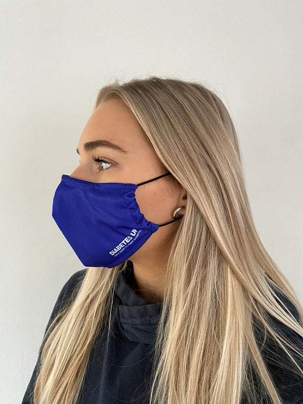 Orange & Blue Face Covering - Diabetes UK Shop