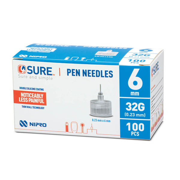 4SURE pen needles 32G | Diabetes UK Shop