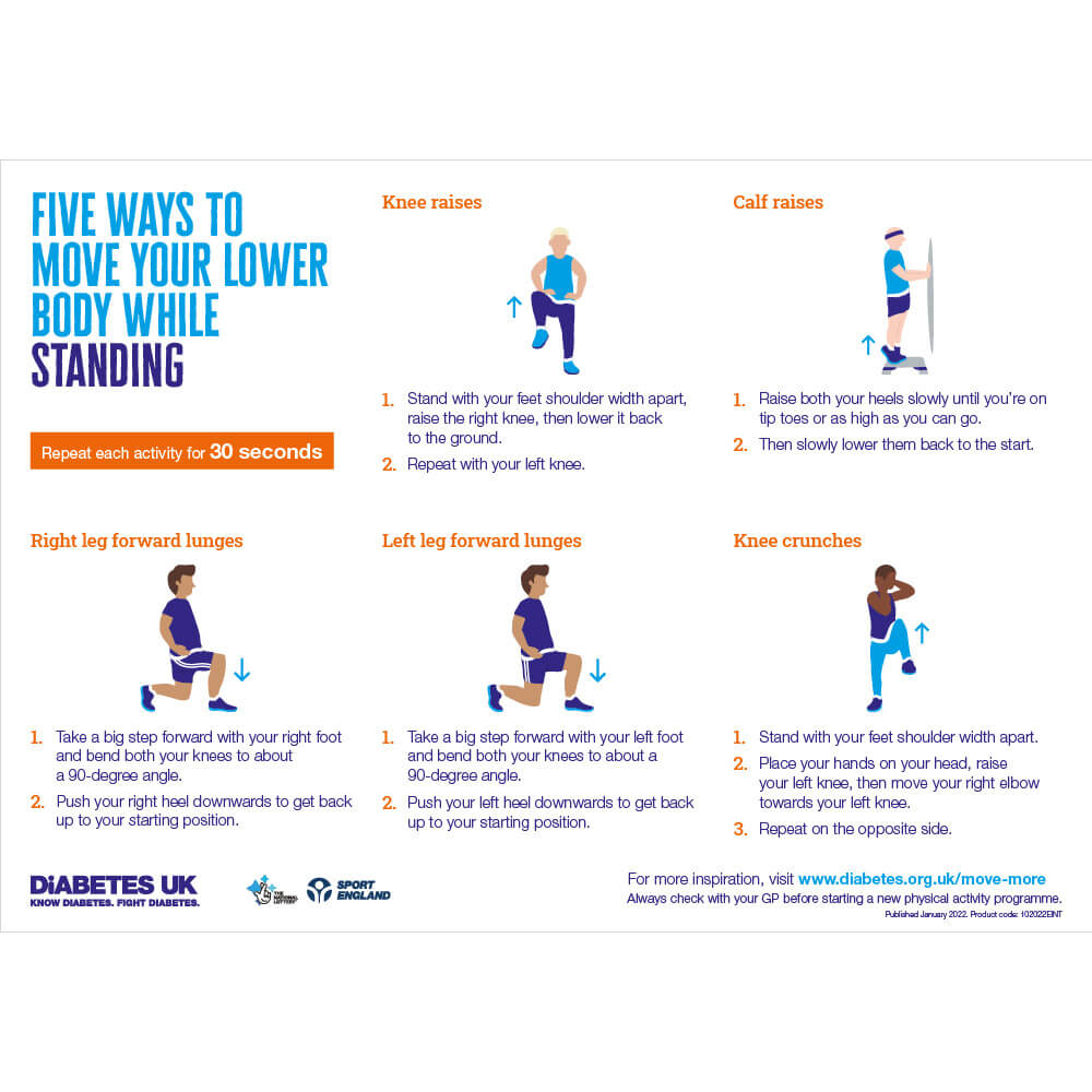 Five Ways to Move More English (Download Only) - Diabetes UK Shop